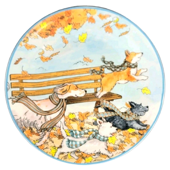 Pier 1 | Holiday | New Pier Dolomite 85 Dog Plate Running In Park Fall ...